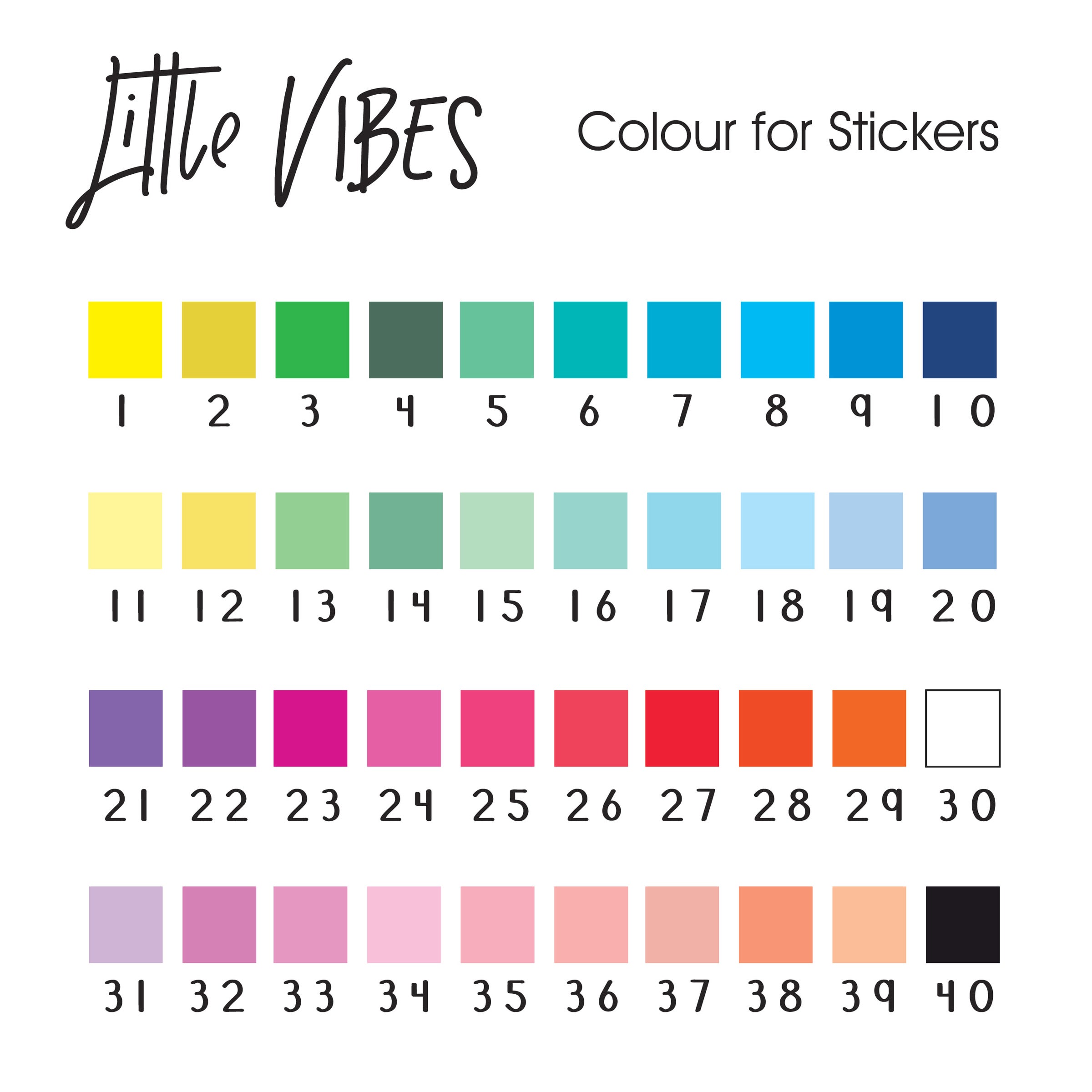 Iron on Labels - 18 per sheet | Little Vibes || Fashion Store for Kids